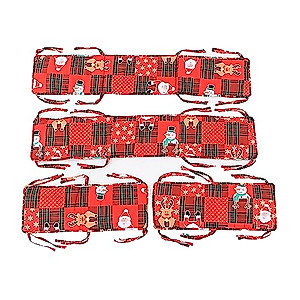 Fafeicy 4pcs Bed Rails for Toddlers, Soft Security Reinforced Collision Avoidance Baby Bed Guard Rail (Style 1)