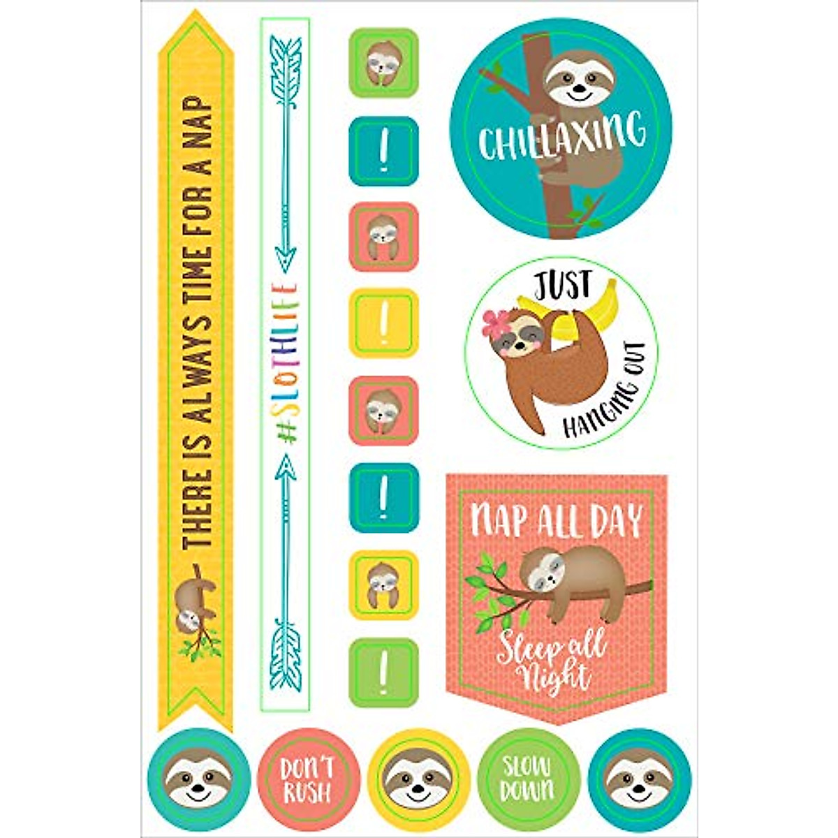 Essentials Sloth Planner Stickers (over 160 stickers!) (Essentials Planner Stickers)