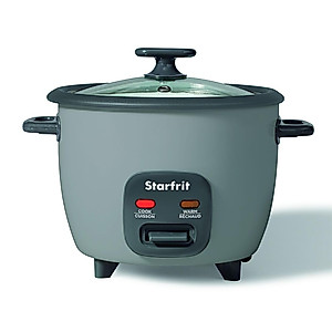 Starfrit Electric Rice Cooker - 10 Cups - Steamer Basket, Measuring Cup & Service Spoon - 400W - Makes Perfect Rice!