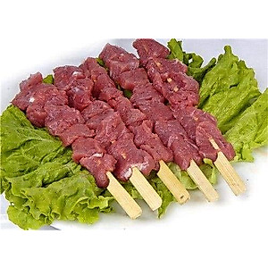 JapanBargain 1598, Kabob Skewers Cocktail Picks Bamboo Paddle Skewers for Yakitiori Appetizers Fruits Fondue BBQ Outdoor Grilling, 7 inch, 200pcs