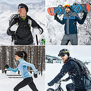 ZYXBBD Ear Warmers for Women and Men-Fleece Winter Ear Warmer Headband Ear Muffs for Jogging Running Hiking Cycling Skiing (Black+Red)