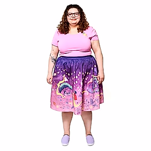 Loungefly Stitch Shoppe Disney Rapunzel Story of Rapunzel Sandy Skirt - Size Medium