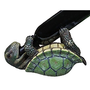 Ebros Gift Drunken Coastal Sea Turtle Tortoise Wine Bottle Holder Caddy Figurine As Home Kitchen Wine Cellar Decorative Storage Organizer Wild Aquatic Animals Turtles Terrapins Tortoises Decor