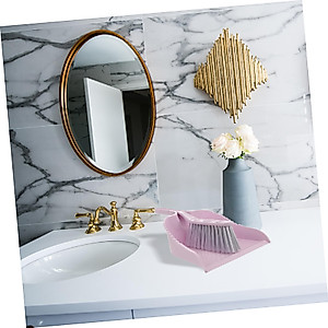 UTHCLO 1 Set Desktop Cleaning Tools Mini Broom and Dustpan Set Desktop Cleaning Set Mini Broom Dustpan Table Cleaning Broom Hand Held Dustpan Cleaning Dustpan Household Supplies Purple