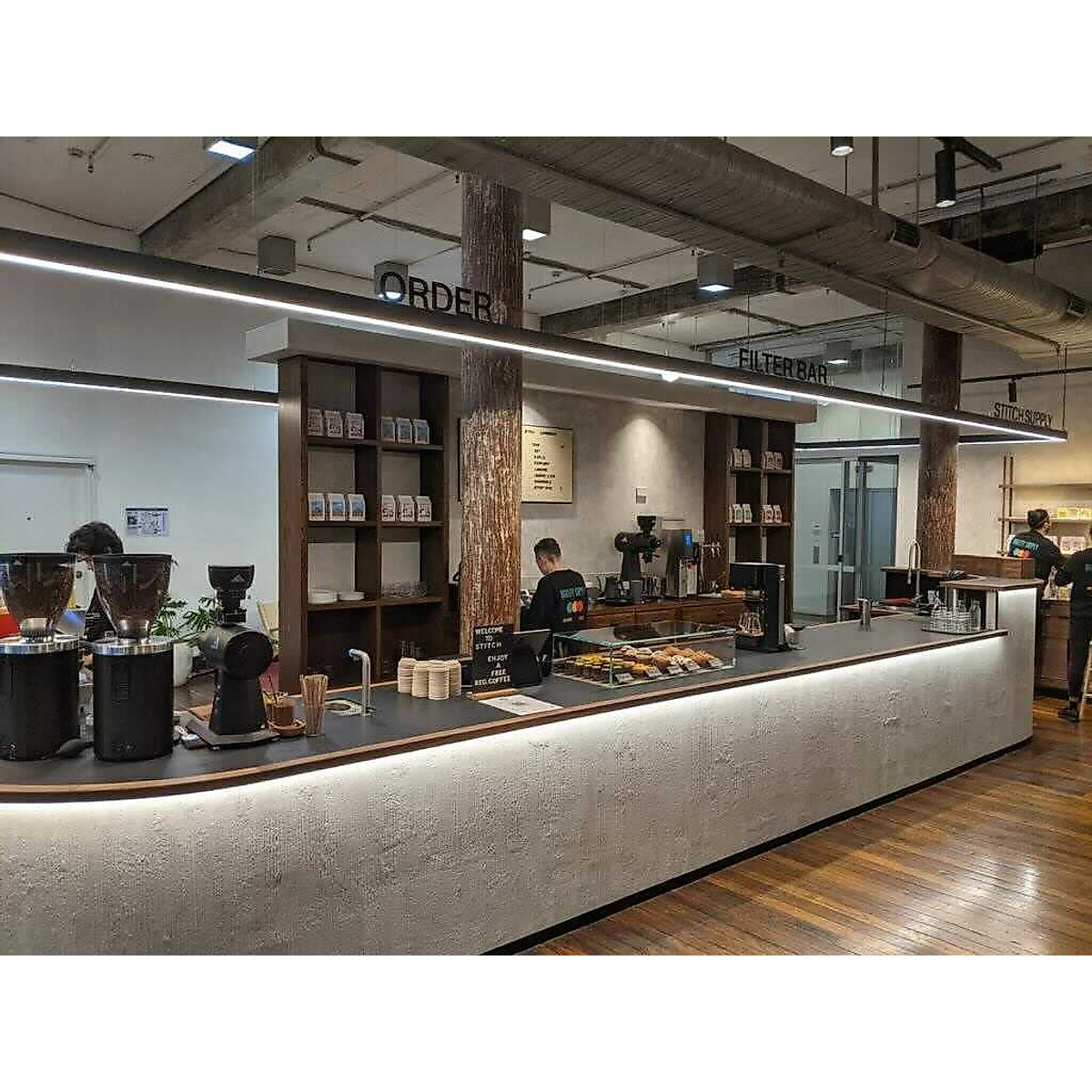 LB85215 4FT LED Linear Light, 3000K/3500K/4000K CCT Selectable, 40W 4600LM, ETL & UL Listed, Dimmable Architectural LED Suspended Lighting Fixture for Office, Matte Black, Pack of 4