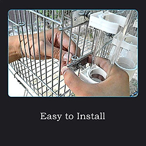 Bird Drinker Waterer Parrot Automatic Drinking Device for Parakeet Cockatiel Conure Lovebird African Grey Macaw Amazon (L)