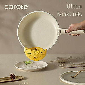 CAROTE 19pcs Pots and Pans Set, Nonstick Cookware Set, Kitchen Cookware Sets with Removable Handle, RV Cookware Set, Oven Safe