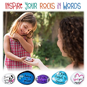 Kipipol Rock Painting Kit for Kids - DIY Arts and Crafts kit for Girls, Boys Ages 3, 4, 5, 6-12 - Kid Rock Art w/10 Rocks for Painting, 12 Acrylic Paints, 2 Brushes, 15 Googly Eyes, 2 Transfer Sheets