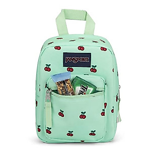JanSport Big Break Insulated Lunch Bag - Small Soft-Sided Cooler Lunch Box Ideal for Work, or Meal Prep, 8 Bit Cherries