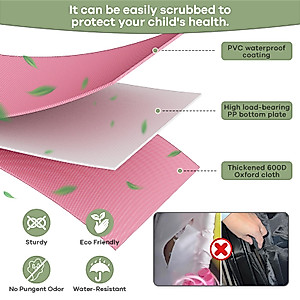 AIJIAMEIER 120L Toy Boxes for Kids Extra Large, Toy Storage Organizer with Wheels & Handle, 33.1” x 16.5” x 14.6” Big Toy Chest Storage for Stuffed Animals, Living Room Area, Playroom(Pink, 1PC)