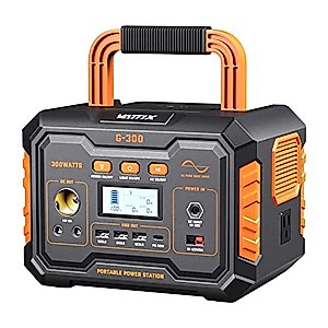 Portable Power Station 300W, Vattix 296Wh/80000mAh Solar Generator Type-C PD60W, 110V Pure Sine Wave AC Outlet, Charger, Power Station for Home Outdoor Camping Emergency Battery Backup