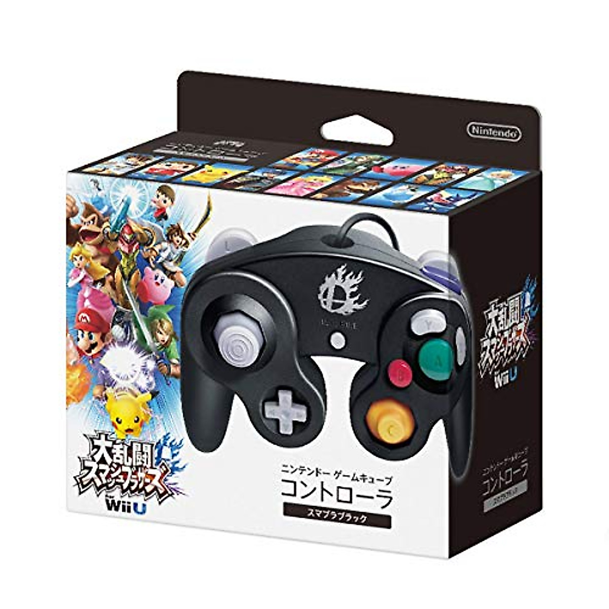Nintendo Super Smash Bros. Black Classic Gamecube Controller (Renewed)