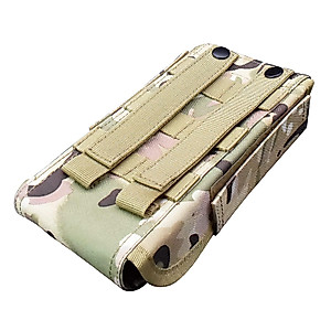 Binboll MOLLE Bullets Bag 16 Rounds Shotshell Nylon Accessory Bag for Belt Waistband Magazine Pouch (CP 25 Holes)