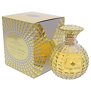 Marina de Bourbon Cristal Royal by Princesse Eau de Parfum Fragrance for Women - Opens with Pear, Blackcurrant and Bergamot - Blended with Jasmine - For Glamourous and Royal Ladies - 3.4 oz
