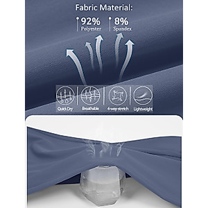 MAGCOMSEN Mens Pants Stretch Gym Pants Quick Dry Workout Athletic Pants Lightweight Sweatpants with Pockets Sweat Pants Men Adult Blue