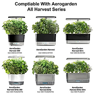 HKY 12V AC/DC Adapter Compatible with AeroGarden Harvest Elite Slim 360 100690-BLK 100691 100692-BLK 100693-PPL 100694-BLK 100695-PPL Indoor Garden LED Grow Light Power Supply