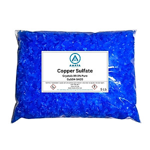 Copper Sulfate Crystals 99.5% Pure, 5lb Bag