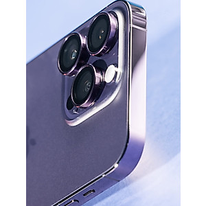 BodyGuardz Apex Camera Lens Protector Compatible with iPhone 14 Pro and iPhone 14 Pro Max, 9H Hardness Tempered Glass, Scratch Resistant, Easy Installation, Case Friendly - Purple