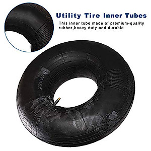 HIFROM Replacement Premium 20x8.00-8, 20x8-8, 20x10.00-8, 20x10-8, 18x8.50-8, 18x9.50-8 Utility Tire Inner Tubes with TR13 Straight Valve Stem Replacement for Mowers Go Karts ATVs - 1 Pack