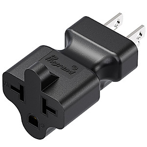 [2Pack] Four-in-One 4-in-1 15 Amp Household AC Plug to 20 Amp T Blade Adapter,5-15P to 5-20R,5-15P to 6-15R,5-15P to 6-20R, 4 in 1 AC Power Adapter,15A 125V to 20A 250V Adapter