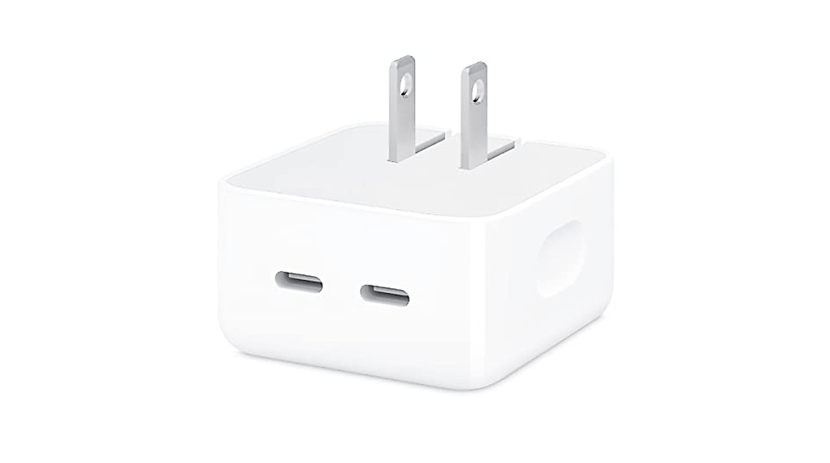 iPhone 35W Dual USB-C Charger - Fast, Compact, GaN Power Adapter