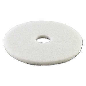 Boardwalk BWK4016WHI 16 in. Polishing Floor Pads - White (5/Carton)