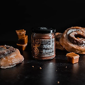 Nice Buns - Sticky Cinnamon Buns Scented - Funny 6 OZ JAR Candle - 40 Hour Burn TIME