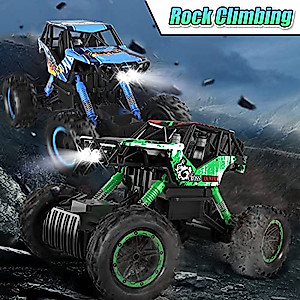 DOUBLE E RC Car 1:12 Remote Control Car Monster Trucks 4WD Off Road RC Truck with Head Lights All Terrain Electric Vehicles