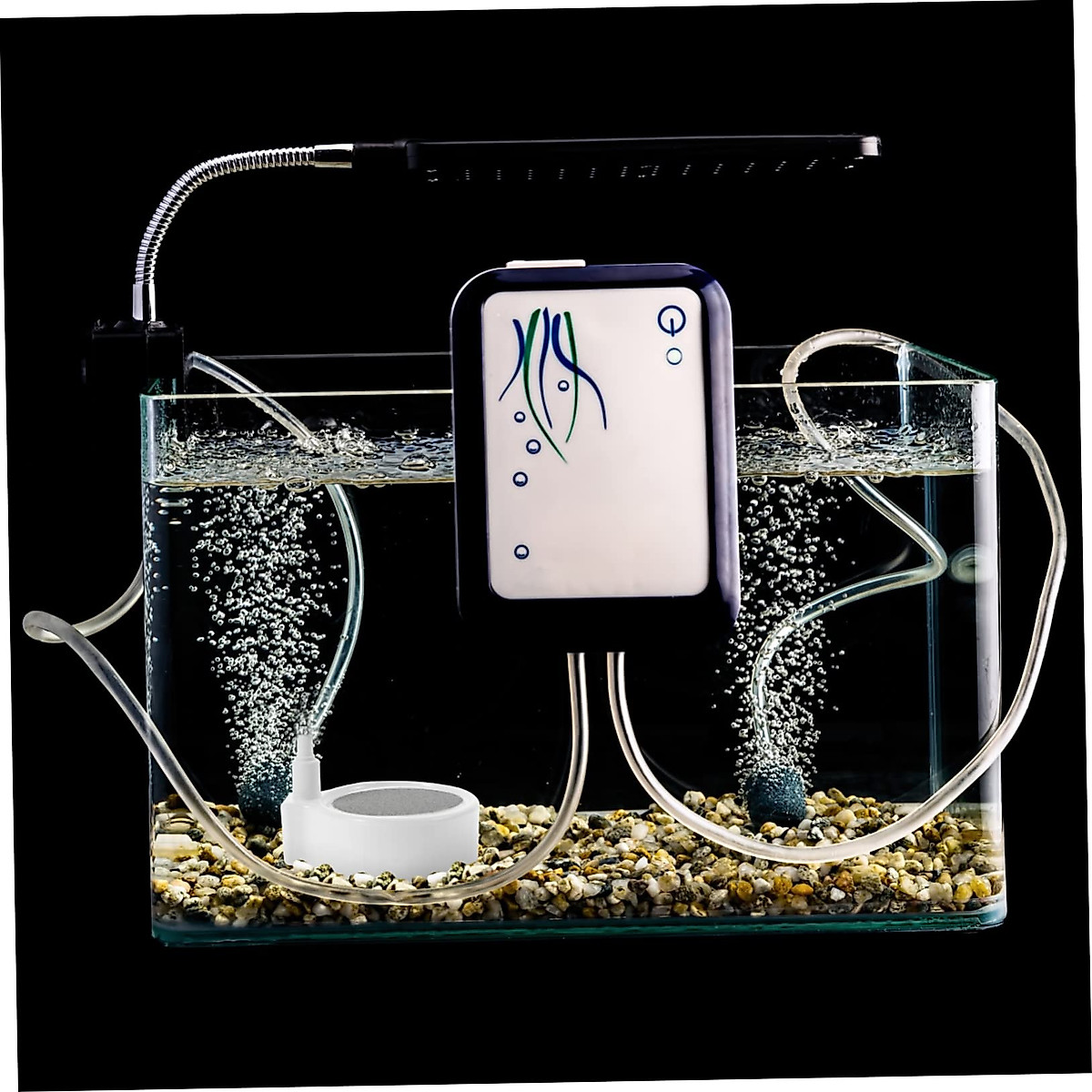 balacoo Nano Air Stone Aquarium Oxygen Aerator Bubble Diffuser Aquarium Accessories Co2 Regulator Round Air Wall Round Fish Tank Fish Tank Supply Aeration Pump Nano Material Hydroponics