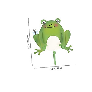 GOOHOCHY 3pcs Frog Hook Wall Decoration Wall Mounted Hooks Towel Hooks Decorative Hook Key Hanger Cute Wall Hook Frog Shaped Hanger Key Hook Iron Wall-Mounted Coat Hanger Hooks