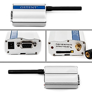 OSTENT GSM GPRS Modem with Siemens MC37I Module COM/RS232/Serial Port at Commands SMS MMS Voice Call EU Plug Power Adapter