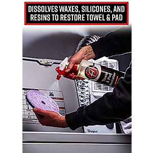 Adam's Microfiber Towel & Pad Cleaner - Keep Your Detailing Cloths, Applicators, & Pads Bright and Soft to Ensure a Scratch Free Surface - Tough on Grime, Gentle on Microfiber & Pads (32oz)