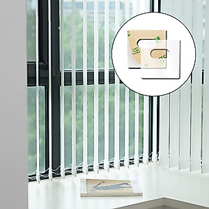 Alamic Vertical Blind Repair Tabs 120 Pieces Vertical Blind Repair Parts Vertical Blinds Replacement Parts Instead of Buying Vertical Blinds Replacement Slats - 60 Sets