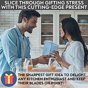 Black Roller Sharpener for Knives with Leather Strop - Knife Sharpener Kit with 15, 17, 20 & 22 Degree Angles - Roller Knife Sharpening System Stand, Holder & Eraser