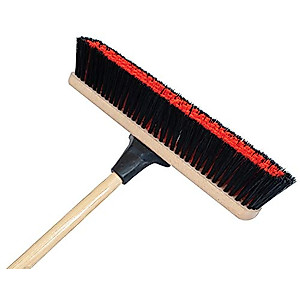 CRAFTSMAN CMXMKIT0080 3-Piece Heavy Duty Cleaning Tool Set with 10 in.All-Surface Wash,12 in. Scrubbing Deck Brush & 18 in. Push Broom, Brown