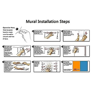 Cartoon Hot Air Balloon Wall Mural Wallpaper, 3D Star Rocket Peel and Stick Self-Adhesive Wallpaper, Removable Large Photo Sticker TV Background Decor for Living Room Bedroom 116" W x 91" H