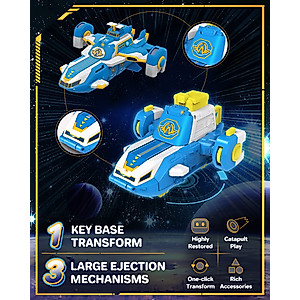 Super Wings Mini World Aircraft Playset, Includes 2" Transform-a-Bot Jett and Gold Coins & Parcels, Preschool Educational Learning Toys for Age 3+, Birthday Gifts for Kids