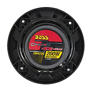 BOSS Audio Systems CH4220 Car Speakers - 200 Watts of Power Per Pair and 100 Watts Each, 4 Inch, Full Range, 2 Way, Sold in Pairs, Easy Mounting