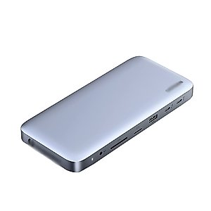 Port Expander USB C Hub 10-in-1 with DP 1.4, DC Power Port, 2 USB 3.1, USB C 3.1, USB 3.0, Ethernet, 3.5mm Audio Port, SD/TF USB Splitter