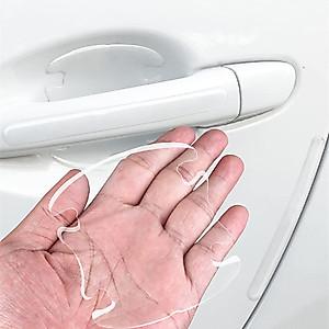 BetterJonny 14 Pieces Car Door Handle Scratch Protector, Transparent Car Door Handle Protector + Transparent Car Door Bowl Protector Waterproof Anti-Scratch Car Paint Protective Films for Many Car