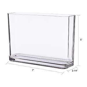 STORi Clear Plastic Holder for Napkins | set of 2