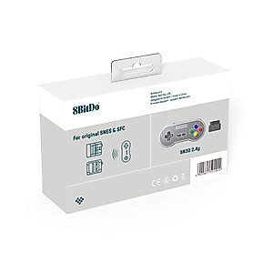8Bitdo SN30 2.4G Wireless Gamepad for Original SNES/SFC (SF Edition) - Super NES for PC