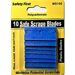 MINISCRAPER Plastic Razor Blade Set, Safe Scrape Double Edged Blades