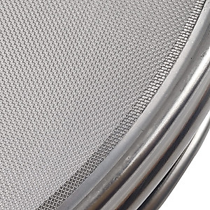 LABALPHA 35 Mesh Lab Sieves, 35 Mesh Test Sieve, 12'' Diameter, 304 Stainless Steel Wire Cloth (0.5mm)