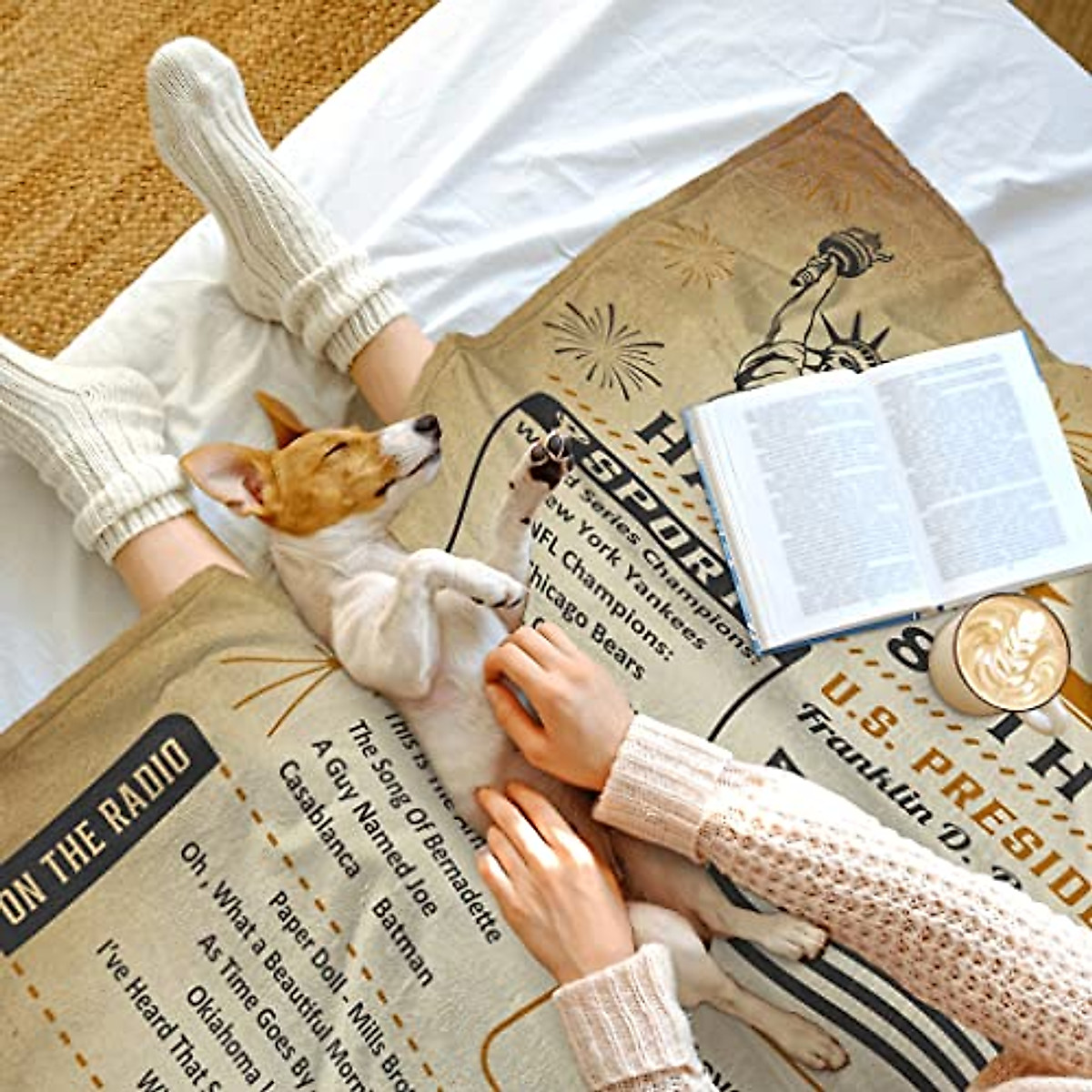 80th Birthday Gifts for Women Men Happy 80th Birthday Decorations for Women Men Best Gifts for 80 Year Old Woman 90th Birthday Gift Ideas Gifts for Mom Dad Grandma Grandpa Throw Blanket 60x50 Inch