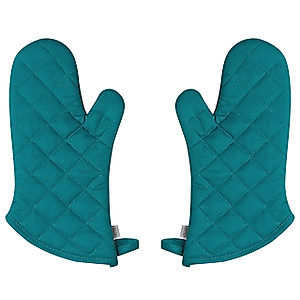 Now Designs Superior Oven Mitt, Set of Two, Peacock Green