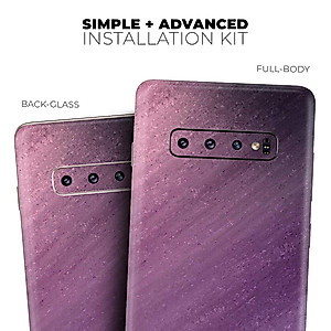 DesignSkinz Purple Dust Protective Vinyl Decal Wrap Skin Cover Compatible with The Samsung Galaxy S20 (Screen Trim & Back Glass Skin)