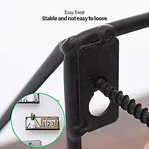 Coral Flower Floating Wall Shelves Set of 3 Rustic Space-Saving Decorative Wood Hanging Shelves Wall-Mounted Shelves Corner Shelves for Bathroom Kitchen Living Room Bedroom, rustic brown