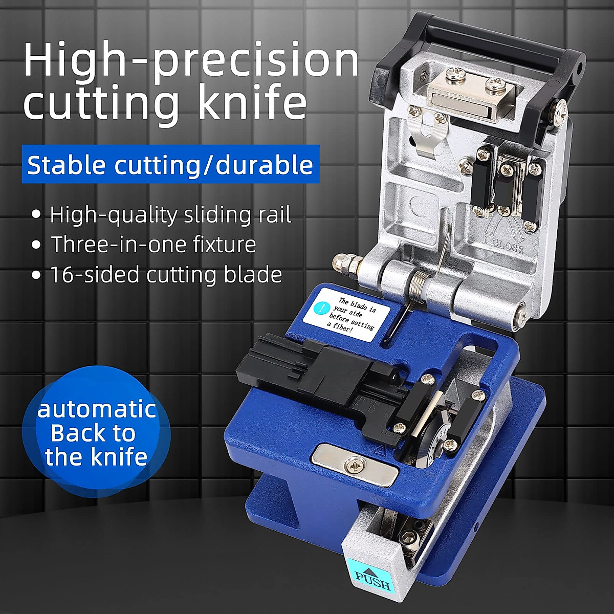 Cruiser FC-6S Optical Fiber Cleaver High Precision Stripping Cutter Tools Cleaves for SUMITOMO with 36,000 Cleaves and Coating Diameter: 250um - 900um