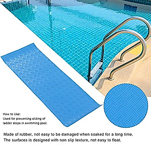 Garden kit 2Pcs Swimming Pool Ladder Mat Rubber Protective Floor Step Pad 1cm Set Kit